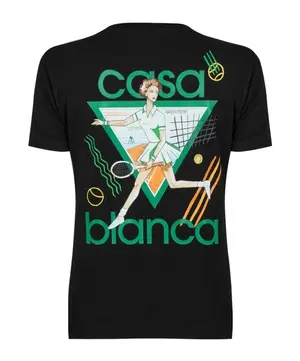 Casablanca Logo Crew Neck T-shirt