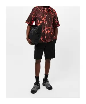 Stone Island Camo Short Sleeve Shirt - Black
