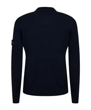 Stone Island Button Wool Polo Shirt