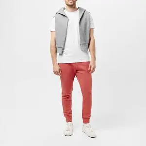 Lacoste Stylish Red Cotton Trousers