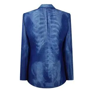 Off-White Body Scan Relax Denim Double Jacket