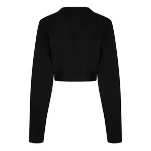 Off-White Cropped Sweatshirt With Logo Detail