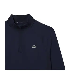 Lacoste Half-zip Stand Collar Raglan Long Sleeve Top