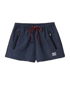 Miu Miu Technical Fabric Shorts - Blue
