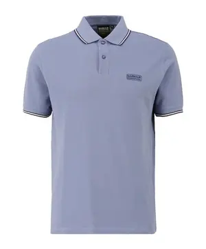 Barbour Evan Tipped Short-sleeved Polo Shirt - Blue