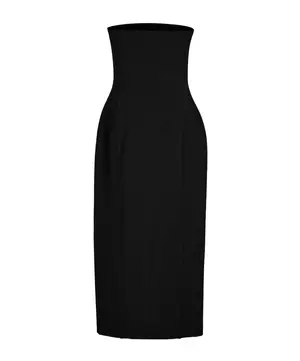 Off-White Maxi Dress - Black
