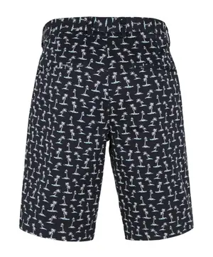 Hugo Boss Printed Casual Shorts - Black