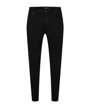 7 For All Mankind Tapered Jeans - Black
