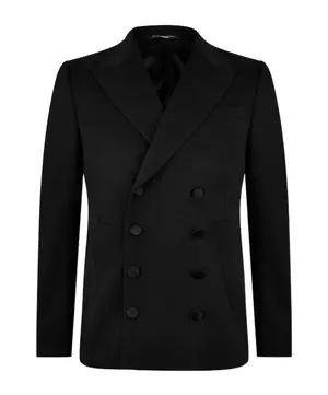 Dolce & Gabbana Double Breasted Casual Jacket - Black