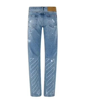 Off-White Diagonal Slim Jeans