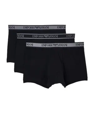 Emporio Armani Core 3 Pack Boxer Shorts - Black