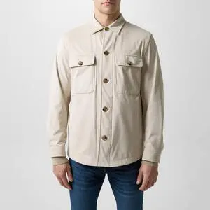 Hugo Boss Off-white Utility Shirt Jacket