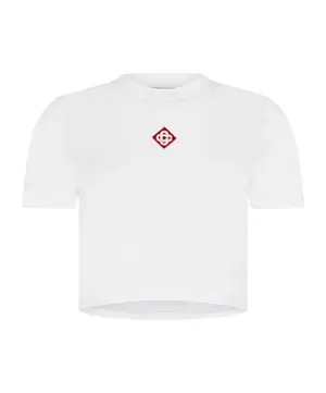 Casablanca Logo Crew Neck T-shirt - White