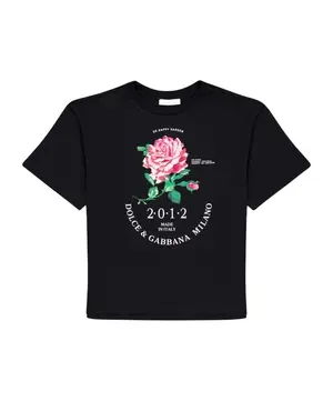 Dolce & Gabbana Logo Crew Neck T-shirt - Black