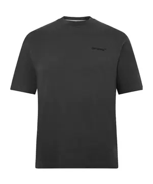 Off-White Logo Short Sleeve T-shirt - Black
