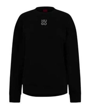 Hugo Boss Diamante Easy Crew Sweater - Black