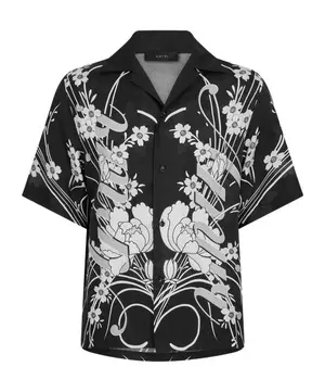 Amiri Floral Shirt - Black