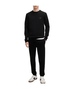 Hugo Boss Solid Color Cuffed Casual Pants