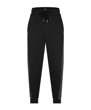 Hugo Boss Stylish Cuffed Sports Pants - Black