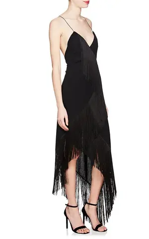 Givenchy Cascading Fringe Slip Dress
