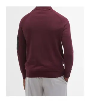 Barbour Crew Neck Sweater With Zip Pocket Detail