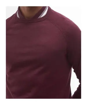 Barbour Crew Neck Sweater With Zip Pocket Detail