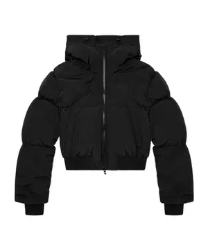 DIESEL® Long Sleeve Cotton Coat - Black