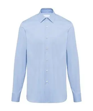 Prada Stretch Poplin Shirt - Blue
