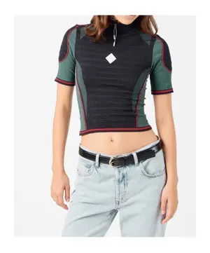 Casablanca Short Sleeve Zip Up T-shirt