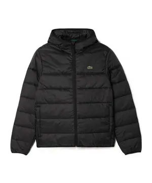 Lacoste Hooded Quilted Zip-up Puffer Jacket