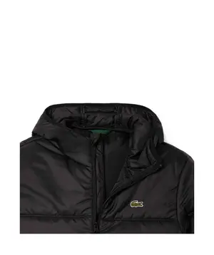 Lacoste Hooded Quilted Zip-up Puffer Jacket