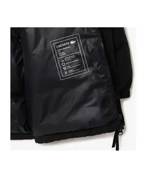 Lacoste Hooded Quilted Zip-up Puffer Jacket