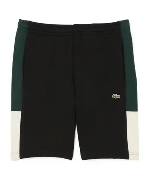 Lacoste Minimalist Solid Color Sports Shorts - Black