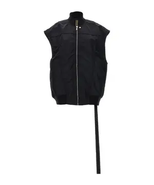 Rick Owens Jumbo Flight Zip-up Vest - Black