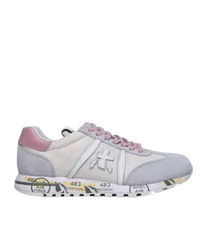 Premiata Spliced Lace-up Low-top Casual Shoes - White