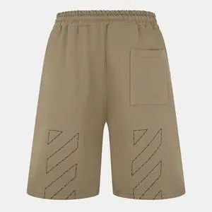 Off-White Athletic Shorts With Printed Design