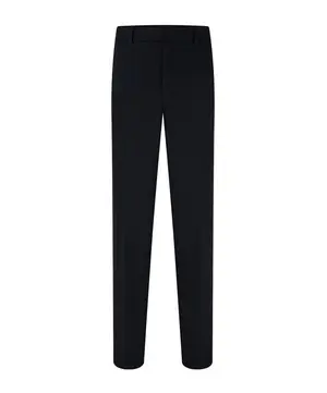 Off-White Straight Leg Trousers With Multiple Pockets