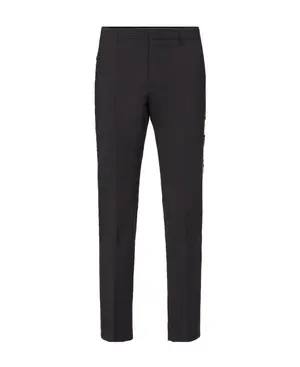 Prada Straight Leg Tailored Pants - Black