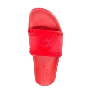 Versace Palazzo Medusa Pool Slides - Red