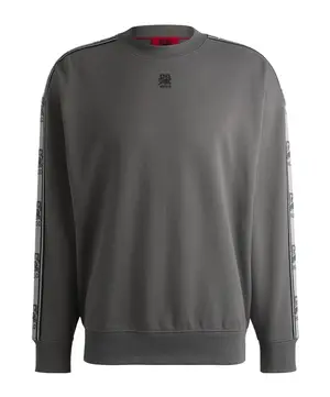Hugo Boss Pure Cotton Comfortable Sweatshirt - Black