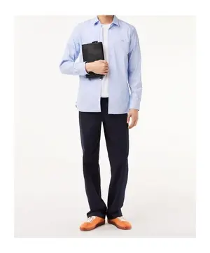 Lacoste Slim Fit Striped Stretch Poplin Shirt