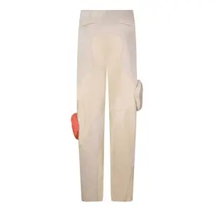 Off-White Candle Edge Straight Leg Trousers