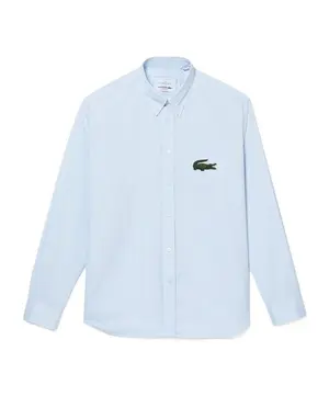 Lacoste Relaxed Fit Striped Shirt - Light Blue
