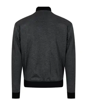 Hugo Boss Dark Grey Wool Blend Casual Jacket