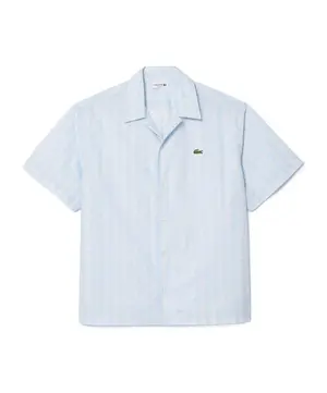 Lacoste Relaxed Fit Short Sleeve Shirt - Light Blue