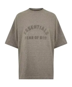 Fear Of God Round-neck Logo T-shirt - Gray