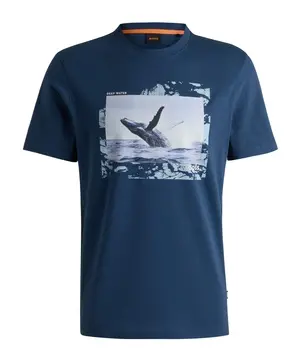 Hugo Boss Logo Crew-neck T-shirt - Blue