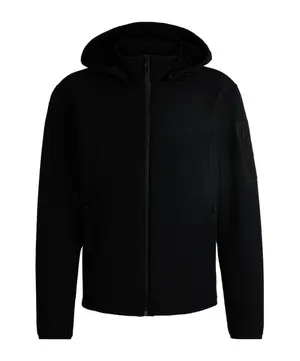 Hugo Boss Hooded Softshell Tech Jacket - Black