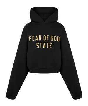 Fear Of God Logo Hooded Sweatshirt