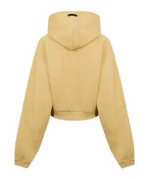 Fear Of God Cropped Logo Hoodie